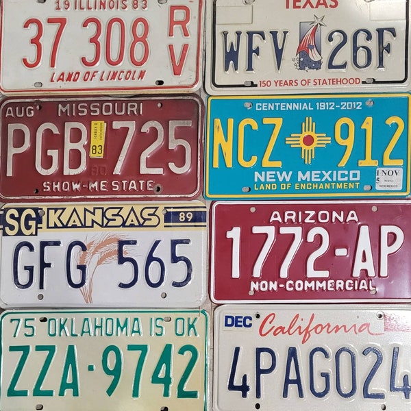 Vintage License Plates - Etsy