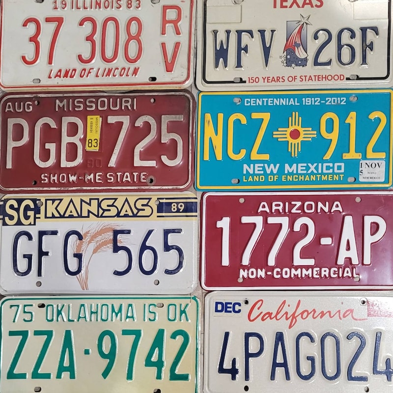 Vintage License Plates - Etsy