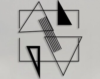 Rectangle Metal Wall Art - Etsy