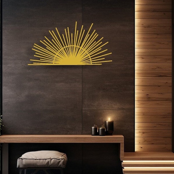 Large Metal Sun Wall Art - Etsy