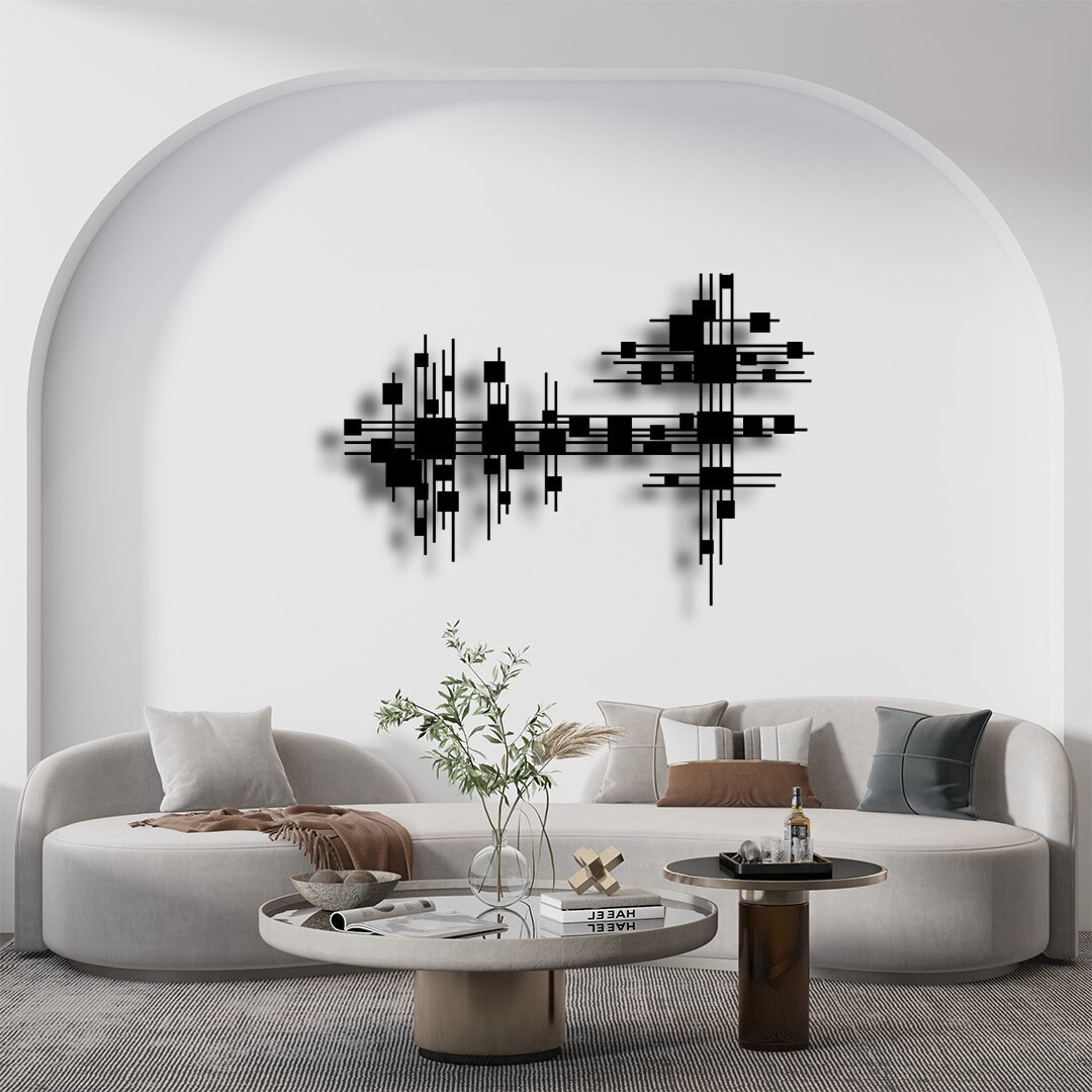 Table Top Metal Wall Sculpture, Contemporary Wall Art, Modern Living ...
