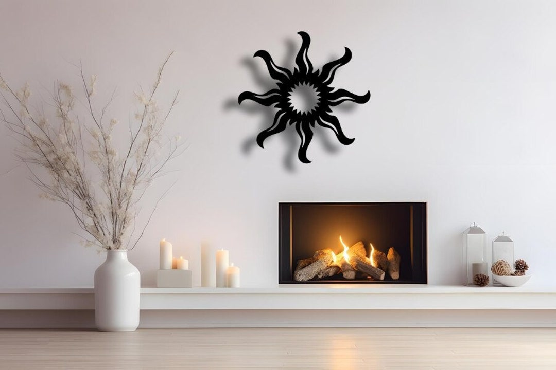 Abstract Sun Wall Decoration,minimalist Wall Hanging,contempory Wall ...