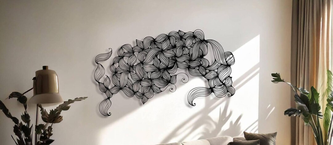 Cascading Metal Wall Art: Modern Abstract Sculpture - Etsy