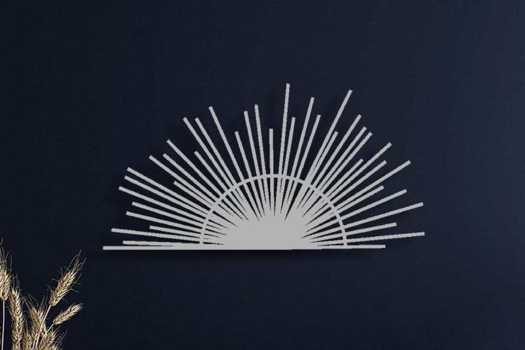 Rising Sun Wall Decor,setting Sun Wall Hanging,wheatherproof Outdoor ...