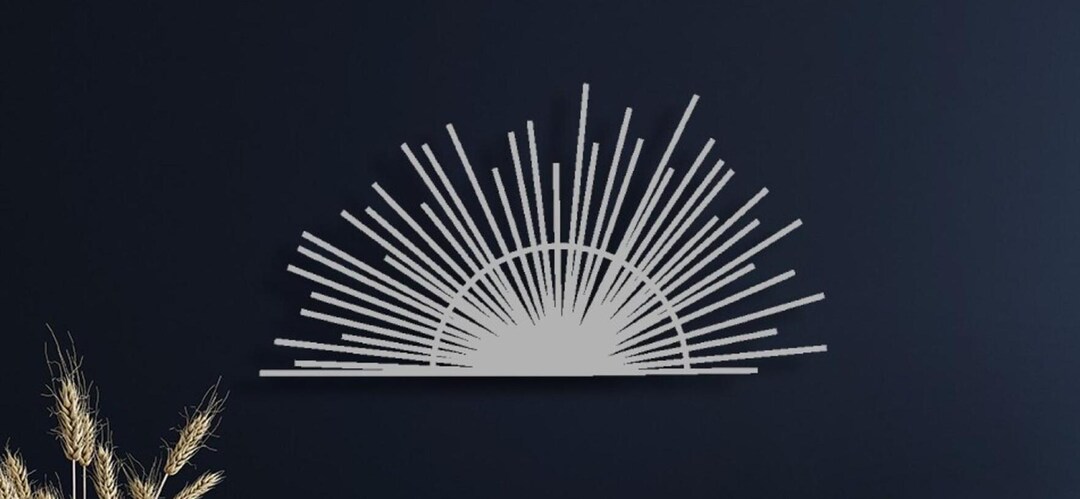 Rising Sun Wall Decor,setting Sun Wall Hanging,wheatherproof Outdoor ...