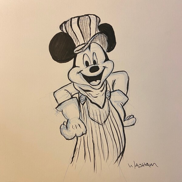 Mickey Mouse Train Conductor - Etsy