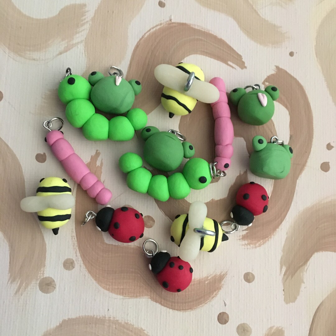 Clay Insect Charms - Etsy
