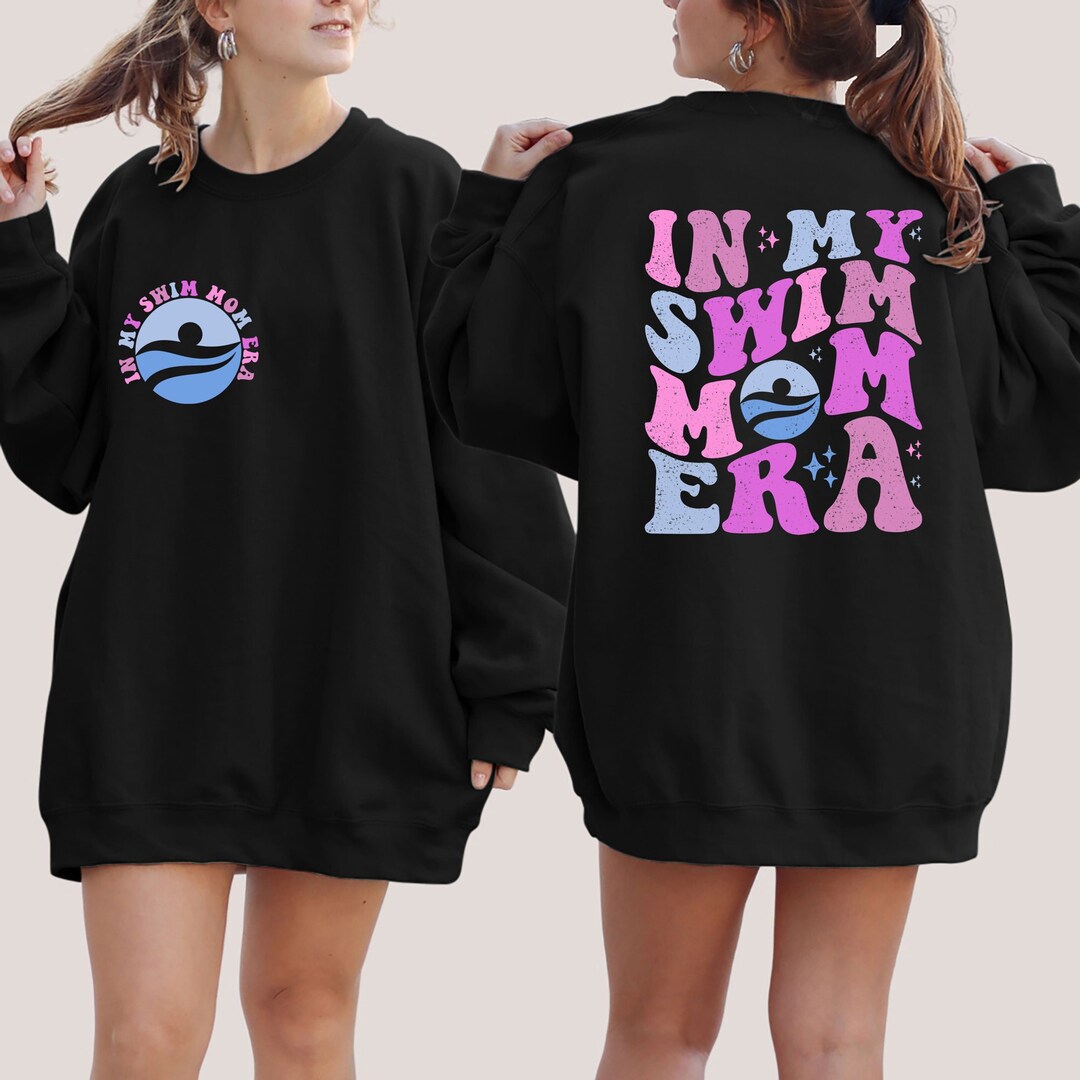 In My Swim Mom Era Sweatshirt, Swim Mom Sweater, Swim Team Mom Shirt ...