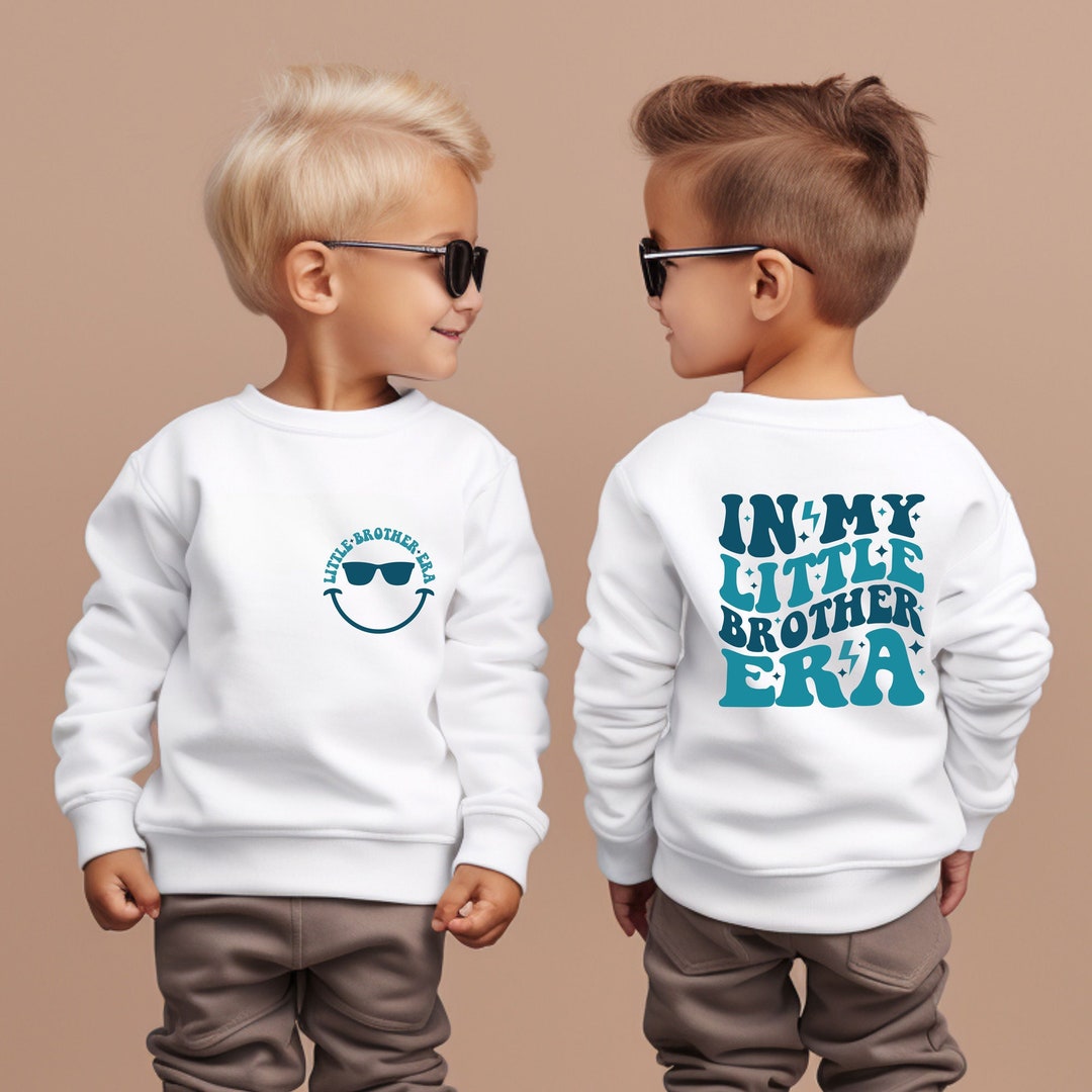 In My Little Brother Era Sweatshirt, Little Brother Sweater, Funny ...