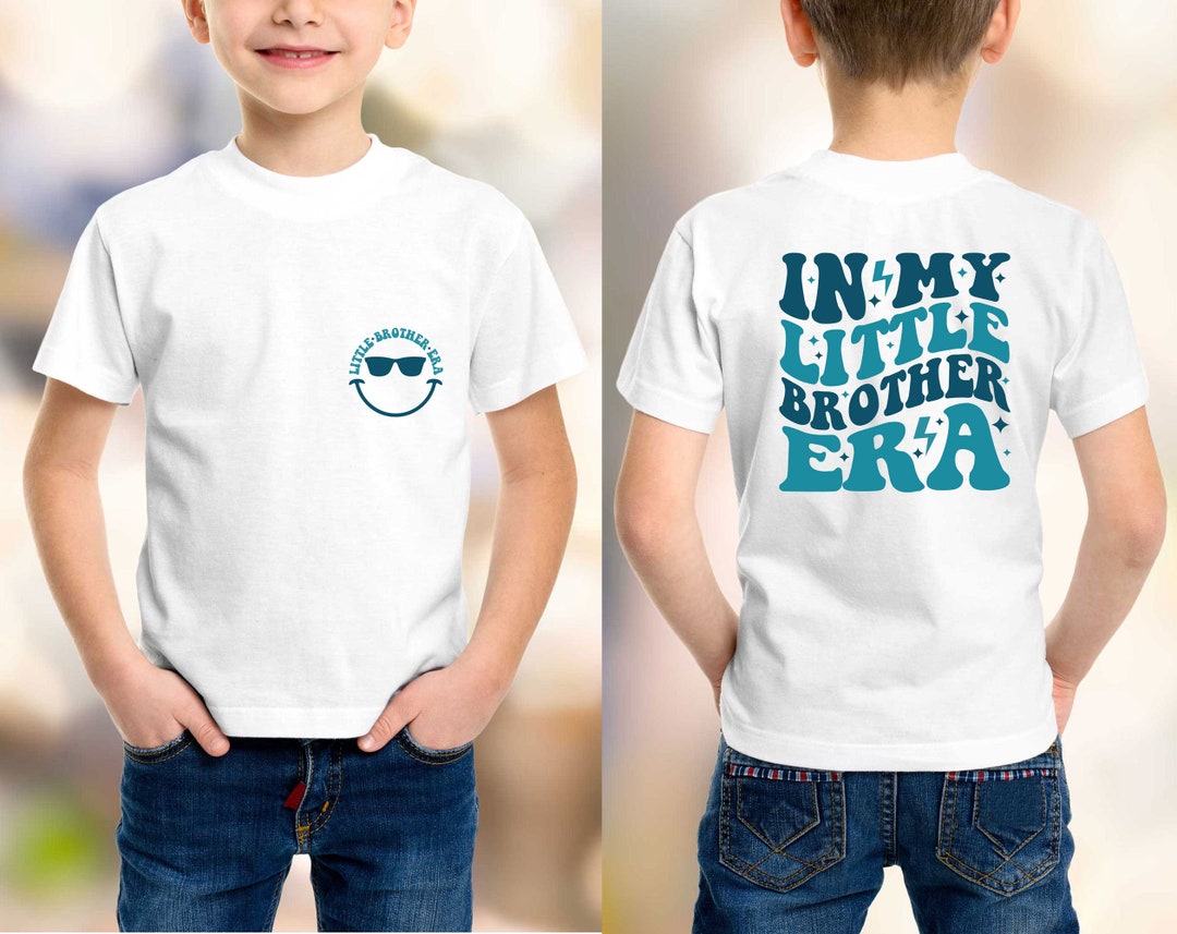 In My Little Brother Era T-shirt, Little Brother Shirt, Funny Toddler ...