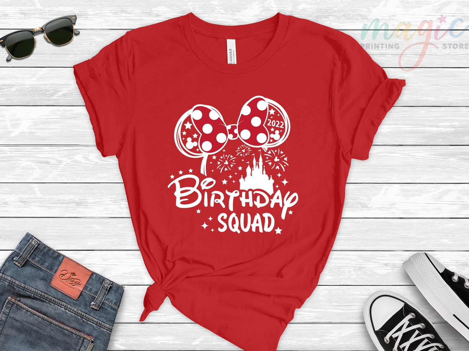 Disney Birthday Squad Shirt Family Disneyworld Disney Squad - Etsy