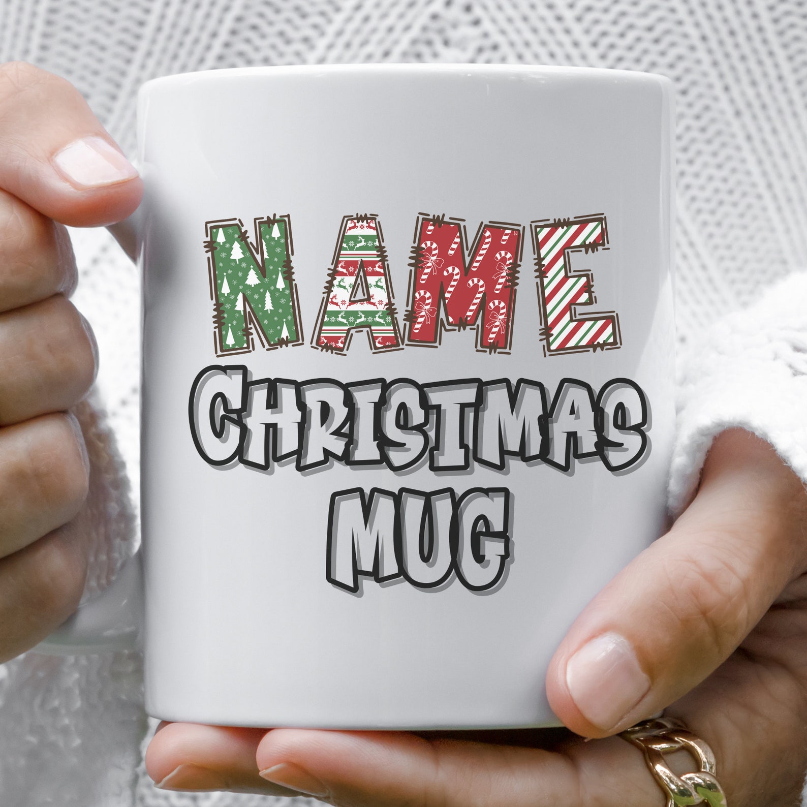 Christmas Mug, Kids Christmas Mug, Kids Hot Chocolate Mug, Kids ...