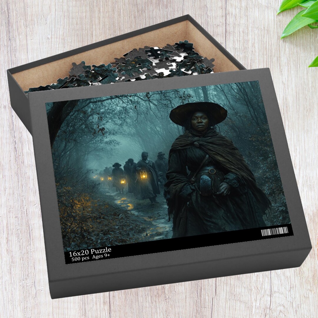 Harriet Tubman Abstract Jigsaw Puzzle: Black History Artwork (500 Piece ...