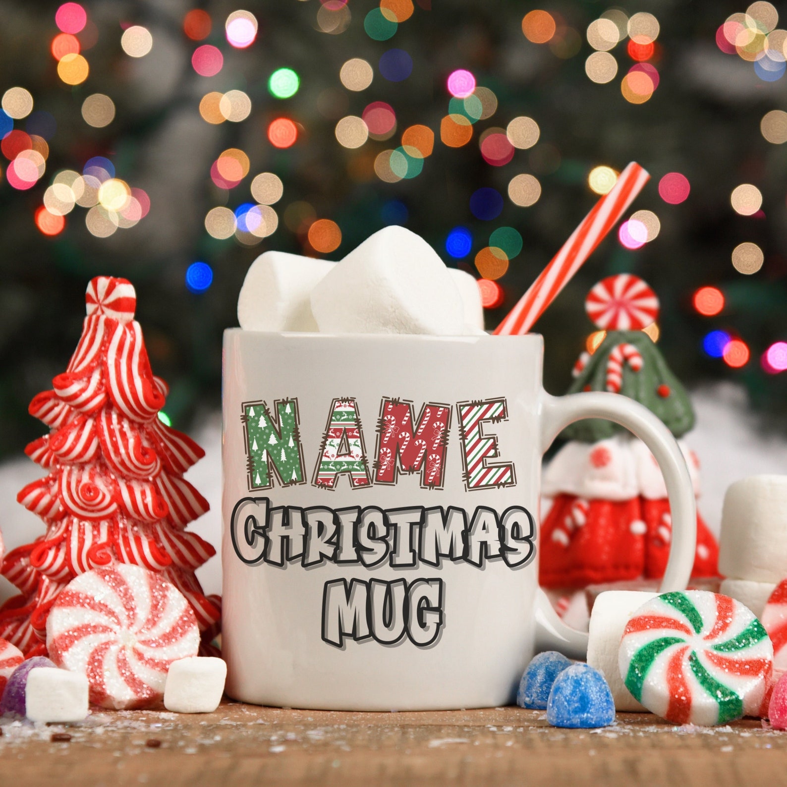 Christmas Mug, Kids Christmas Mug, Kids Hot Chocolate Mug, Kids ...