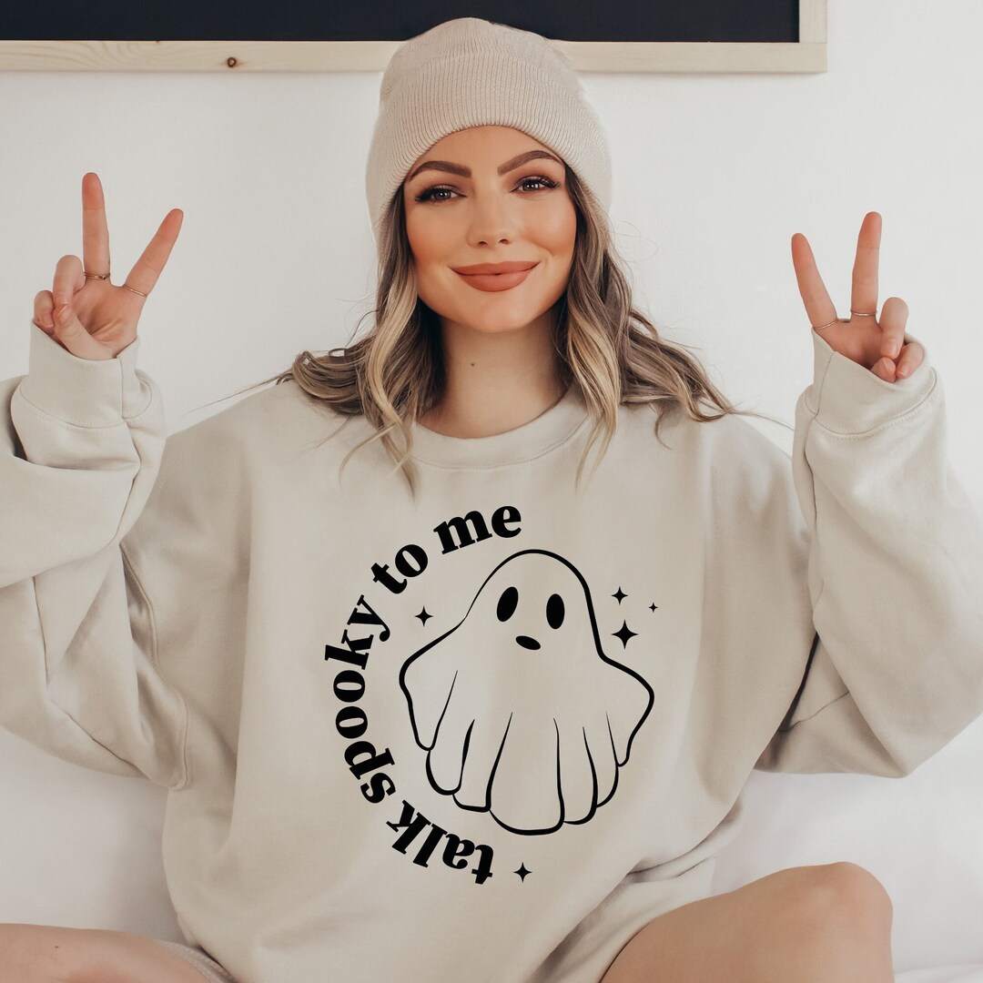 Talk to Me Spooky Halloween Sweatshirt for Women Adult - Etsy