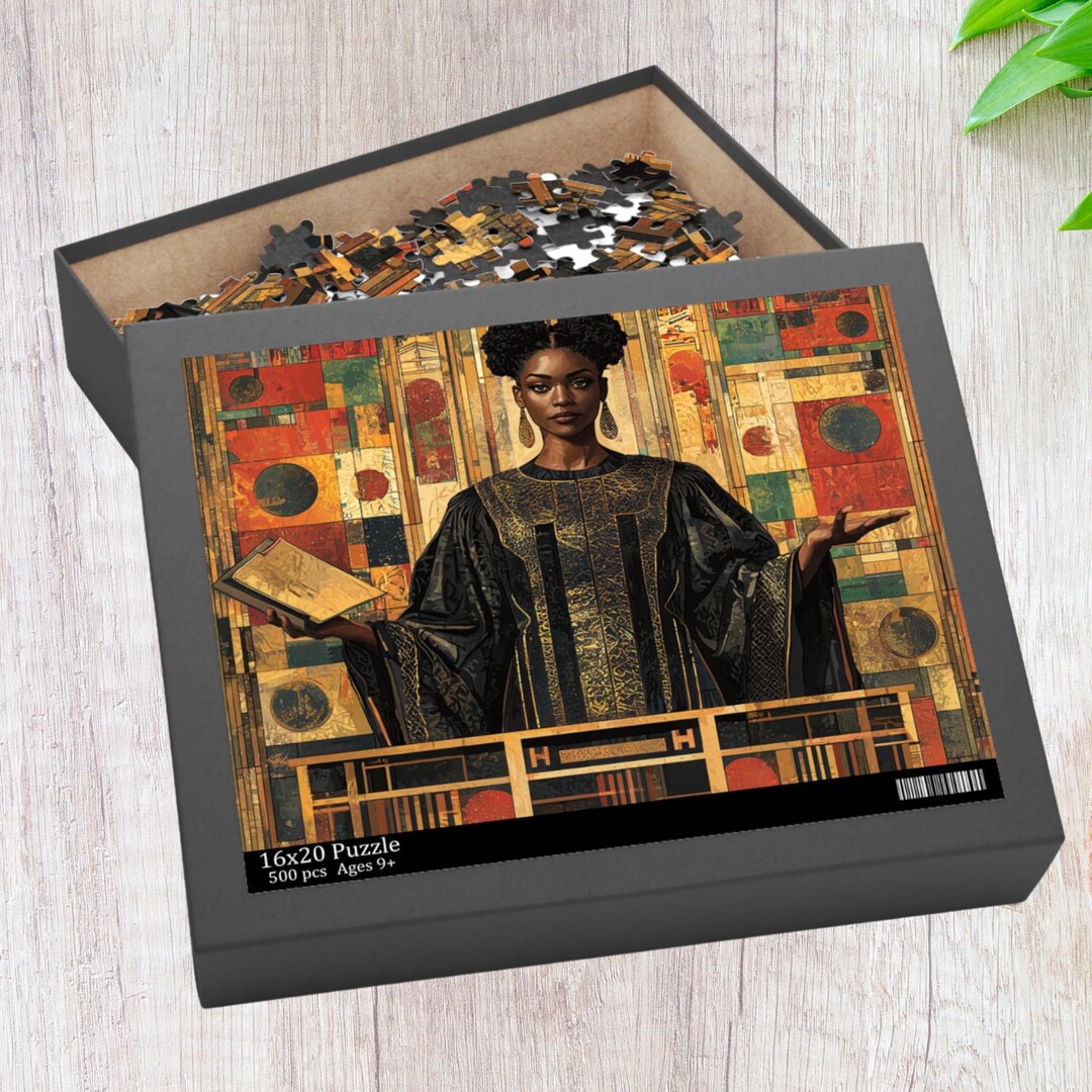 Black Woman Judge Jigsaw Puzzle 500 Piece Puzzle for Adults, Fun Puzzle ...