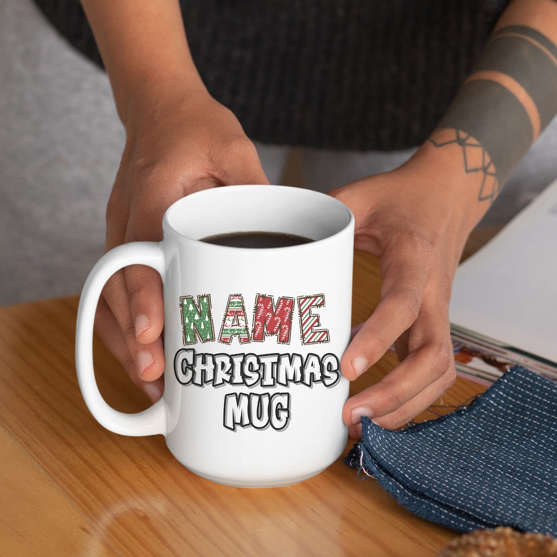 Christmas Mug Kids Christmas Mug Kids Hot Chocolate Mug - Etsy