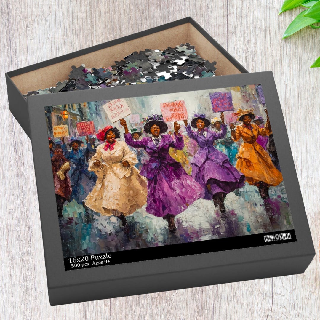 500 Piece Abstract Black Women Suffrage Jigsaw Puzzle, Civil Rights ...