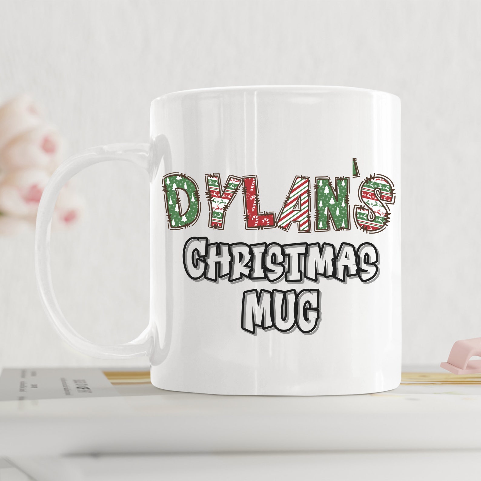 Christmas Mug, Kids Christmas Mug, Kids Hot Chocolate Mug, Kids ...