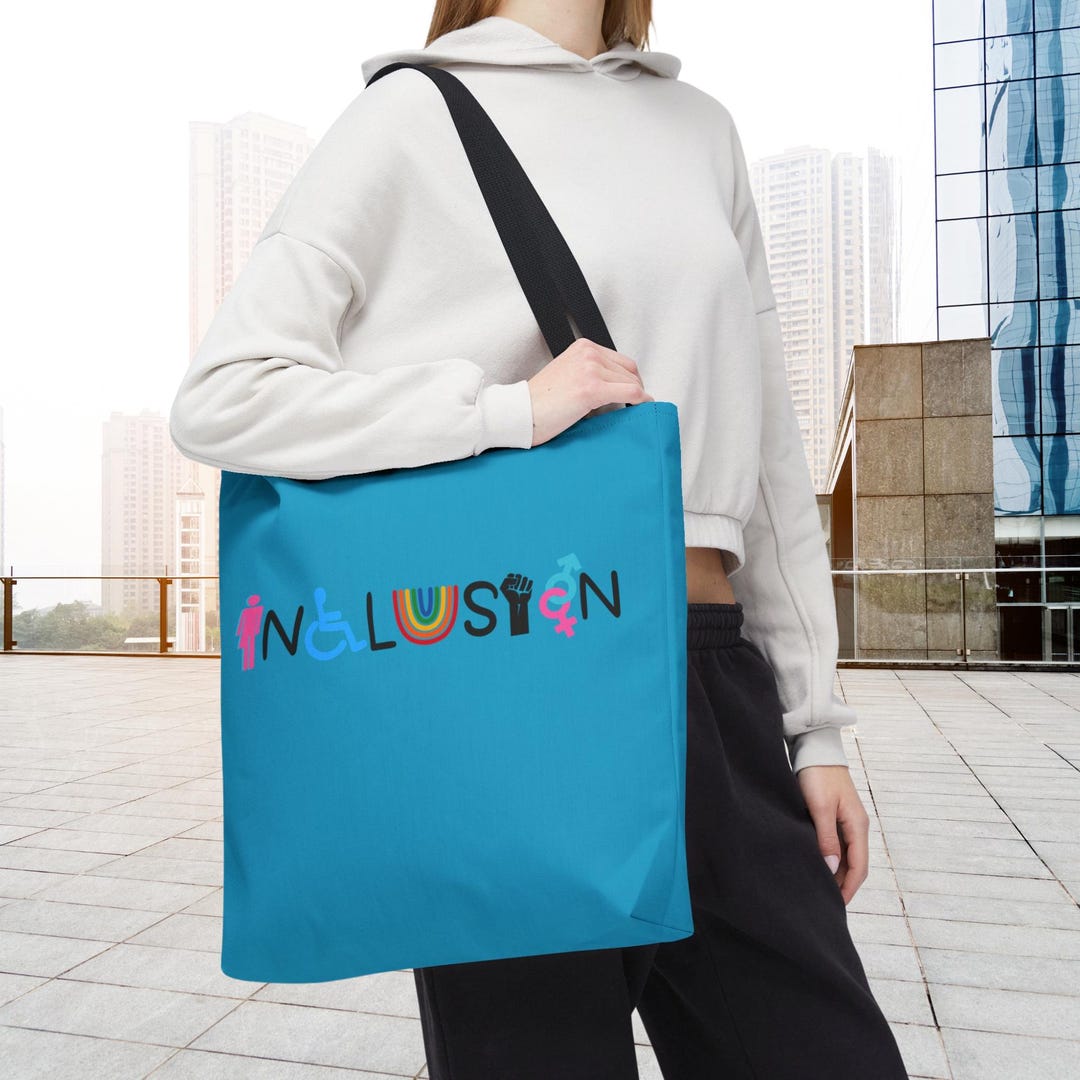 Inclusion Tote Bag for Activists Equality Shopping Bag for Diversity ...