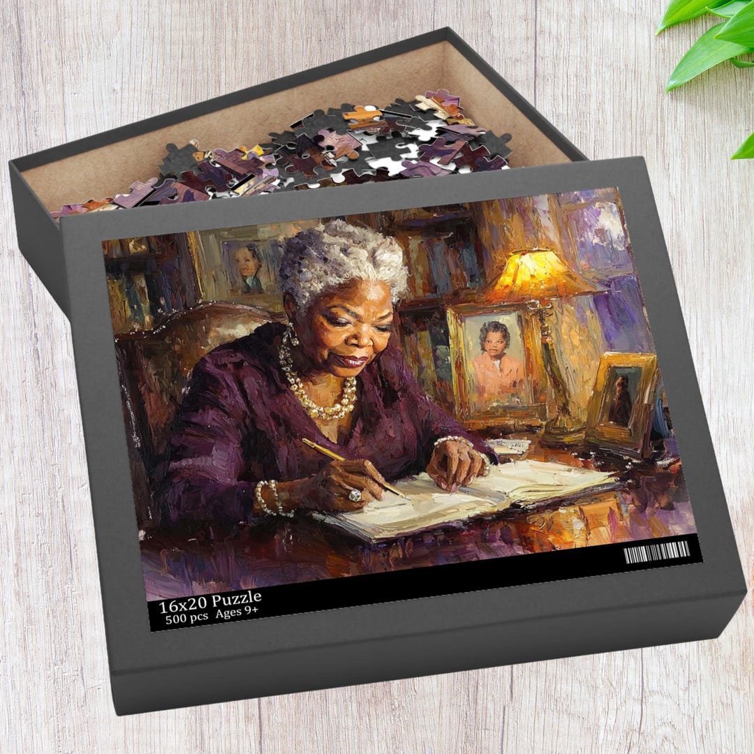 Maya Angelou 500 Piece Jigsaw Puzzle: Abstract Portrait Artwork - Etsy