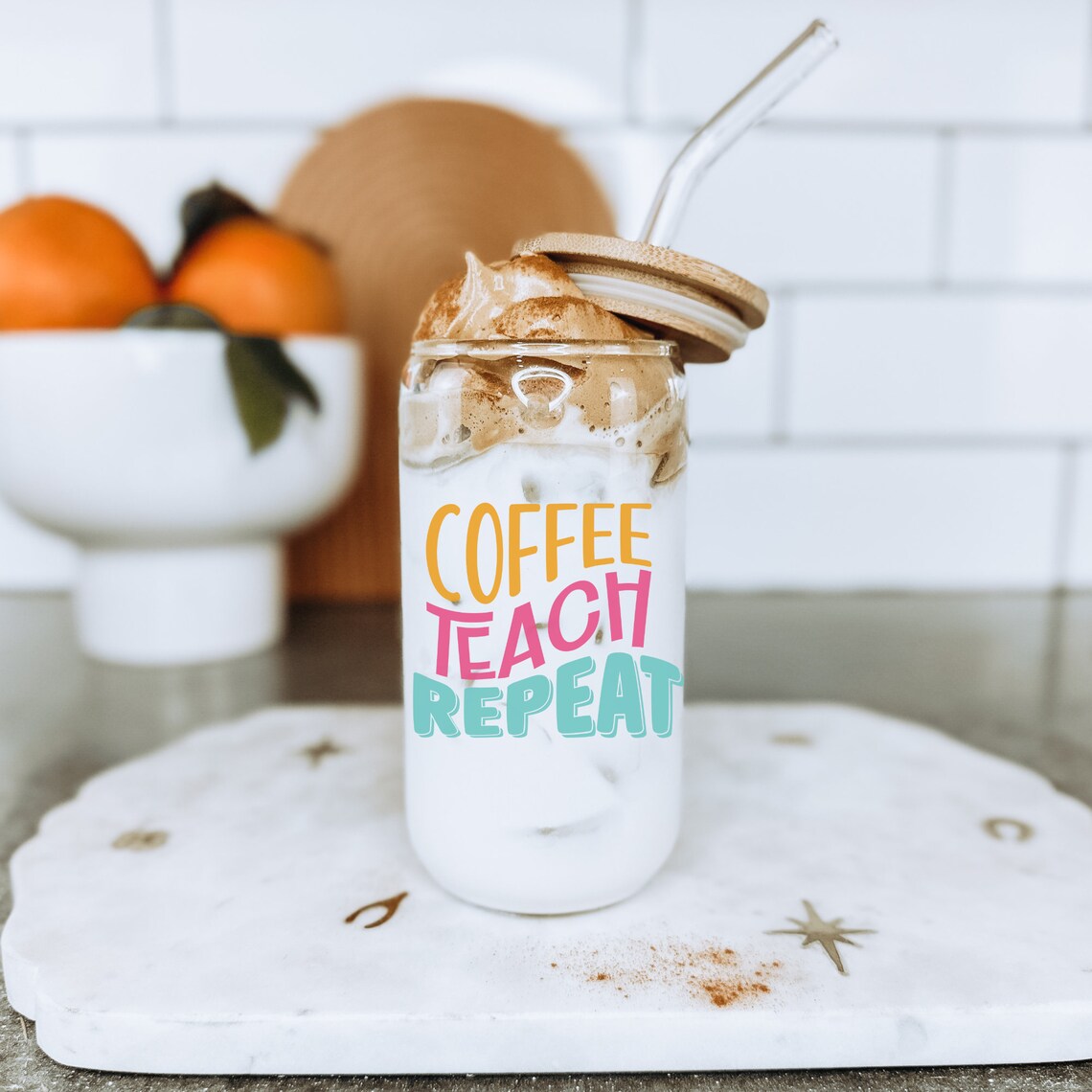 Coffee Teach Repeat Tumbler: Custom Teacher Appreciation Gift - Etsy