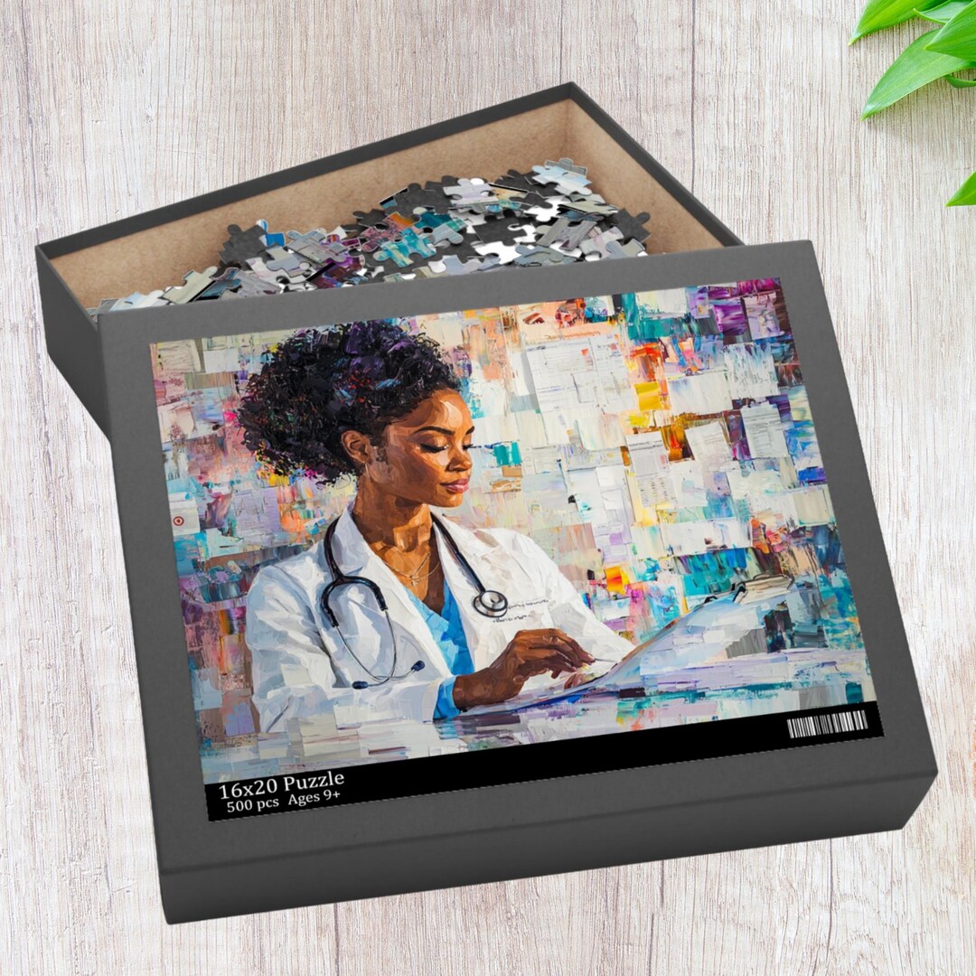 Black Woman Doctor Puzzle: Inspiring Gift for Healthcare Workers (500 ...
