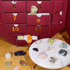 Crystal Advent Calendar Personalised- 12 Day, Crystal Set - Christmas ...