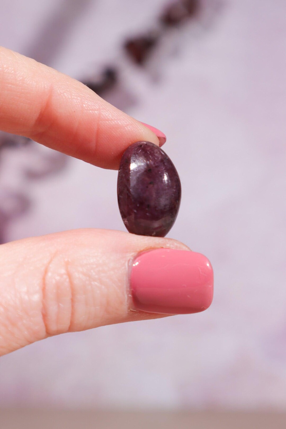 Ruby Tumble Stone, Precious Ruby Stone, Healing Crystal, Loose Rock, Pebble Rock, Jewelry DIY ...