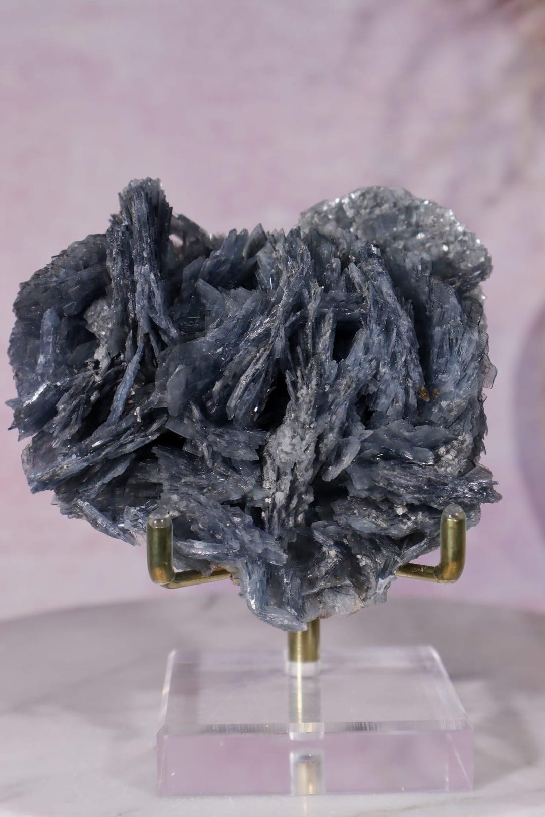Blue Baryte Bladed Crystal Specimen 8.5cm – Cavnic Mine Romania, Rare ...