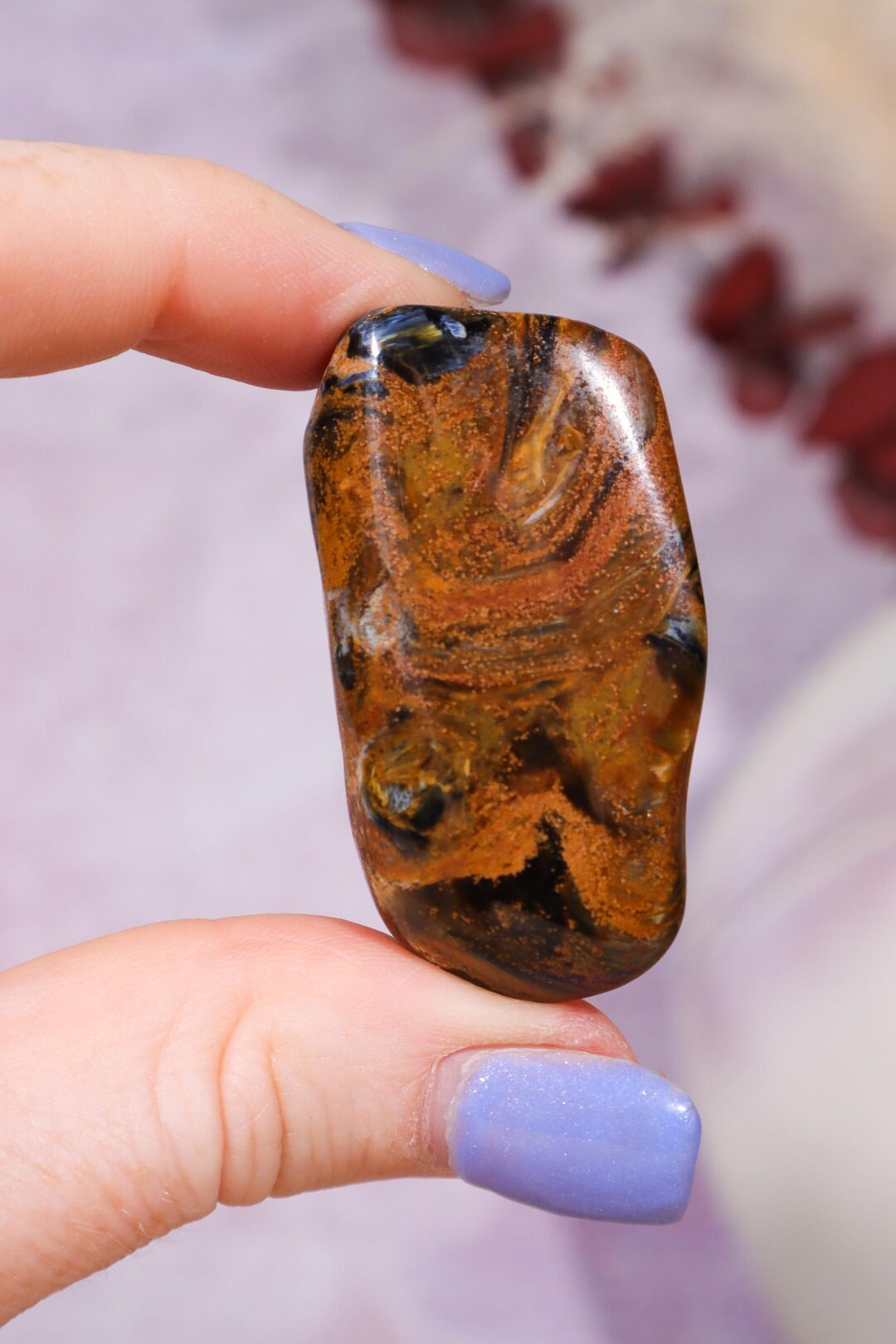 Pietersite Tumblestone 22.95g | Natural Chatoyant Pietersite Crystal ...