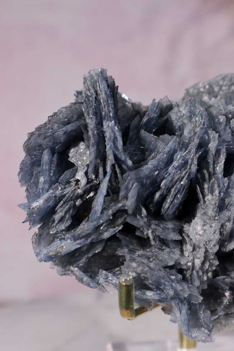 Blue Baryte Bladed Crystal Specimen 8.5cm – Cavnic Mine Romania, Rare ...