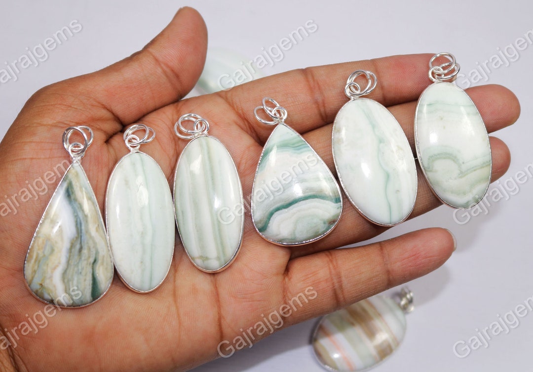 Natural Samsonite Pendant, Samsonite Gemstone Bezel Pendant, Connector ...