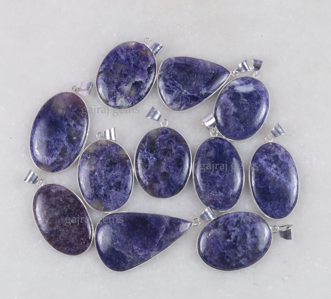 Beautiful Sale !! Natural Purple Lepidolite Gemstone Silver Plated ...