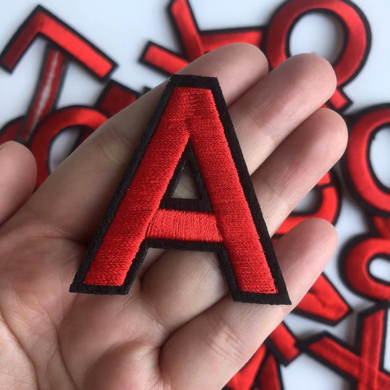 Red Embroidered Letter Patches for Clothing Bags Diy Iron on - Etsy