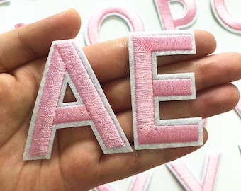 Letters Sew on Patch for Clothing Bags Alphabet Embroidered | Etsy