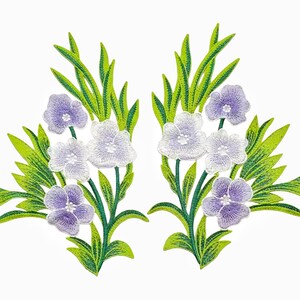 Flower Embroidery Sew on Patch Applique for Clothing T-shirt Coat Diy ...