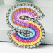 New Colorful Letters Embroidered Patch Alphabet Brooch Crystal - Etsy