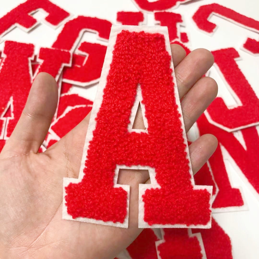 A-Z Chenille English Letter Patch Embroidery Patches for Clothes DIY ...