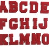Red Letters Chenille Embroidered Iron on Patch Applique Diy Name Badge ...