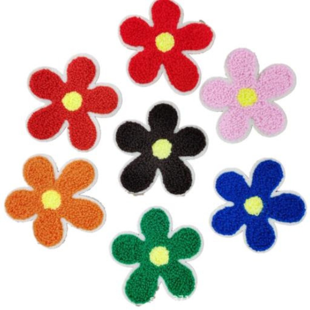 Flower Chenille Embroidery Sew on Patches for T-shirt Clothing - Etsy