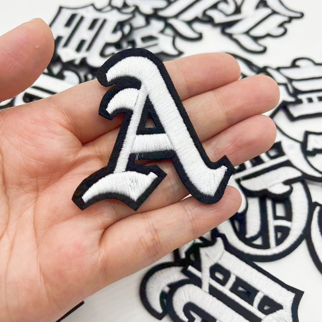 New Letter Alphabet Embroidered Patches Diy Iron on Applique Patches ...