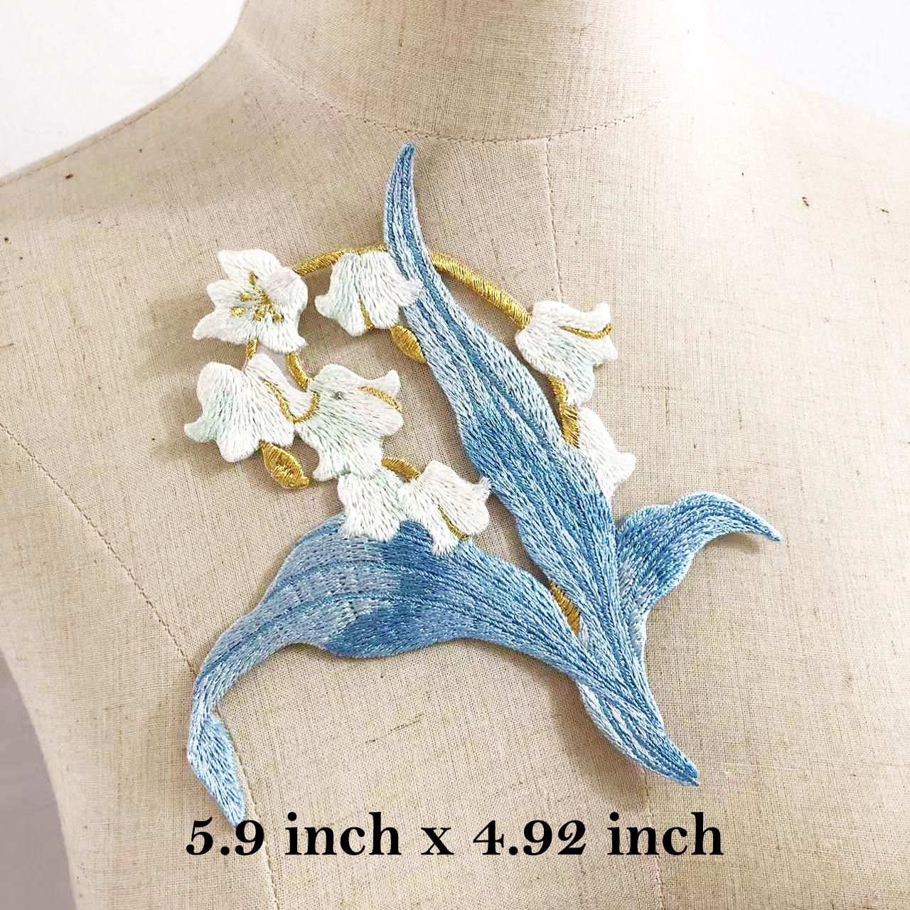 Flower Embroidery Patch for Clothing Coat Jacket Diy Decoration ...