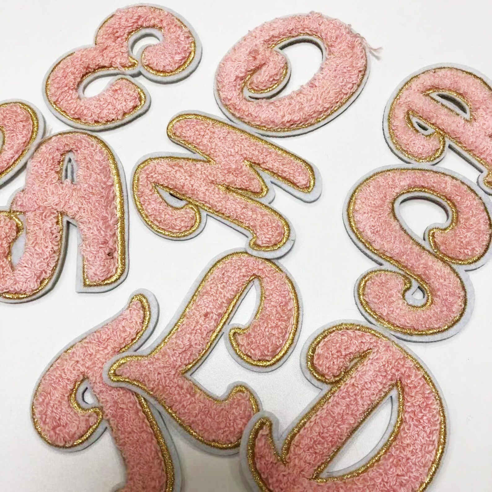 Chenille Embroidered English Letters Alphabet Iron on Patches for ...