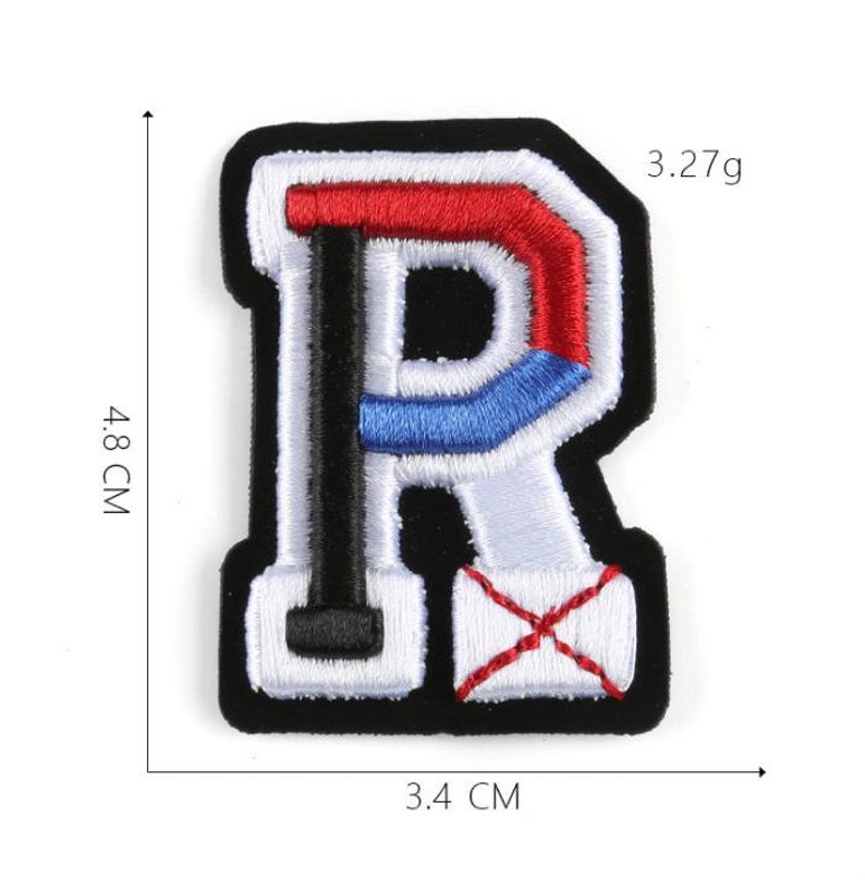 3D Letters Embroidery Sew on Applique Patches English Alphabet - Etsy