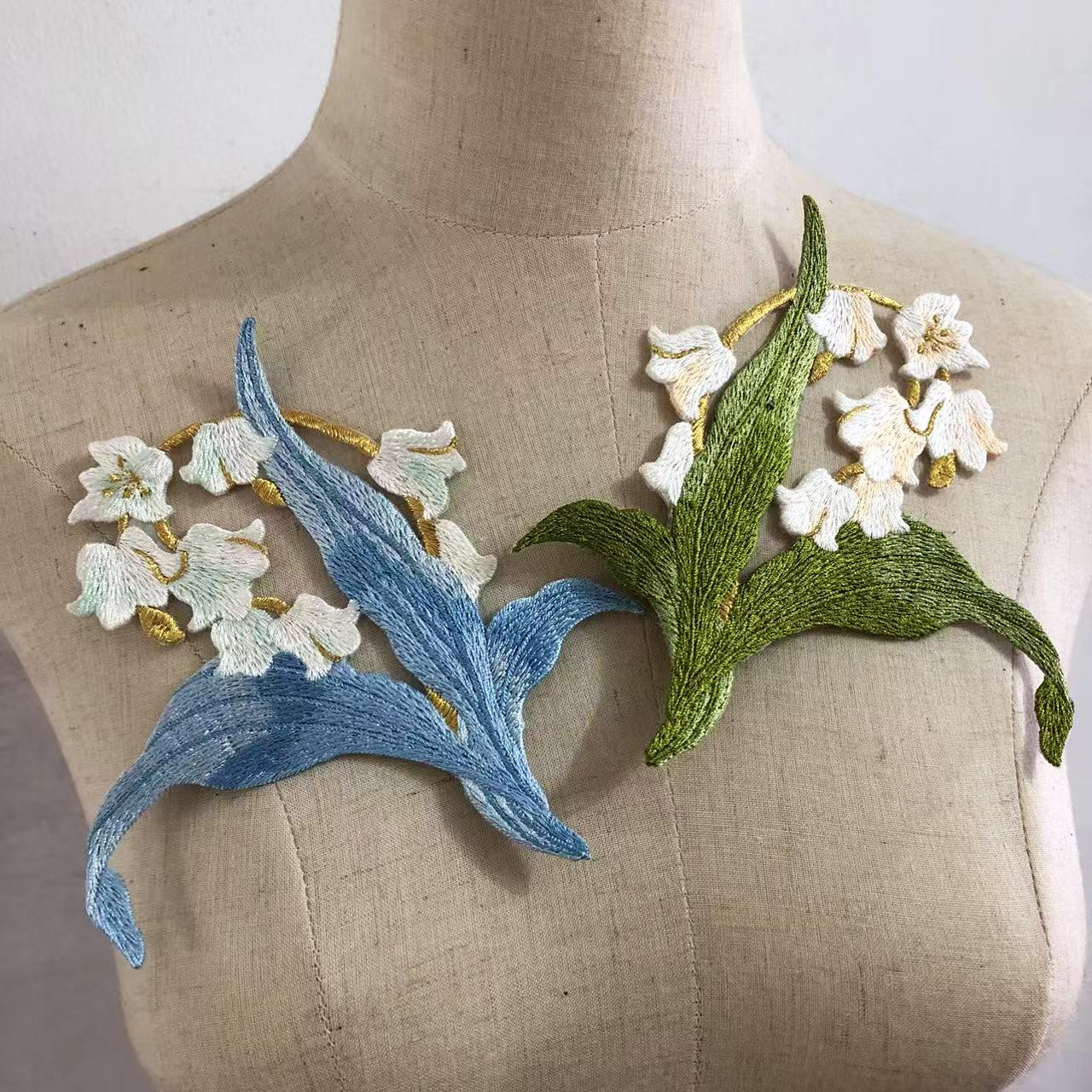 Flower Embroidery Patch for Clothing Coat Jacket Diy Decoration ...