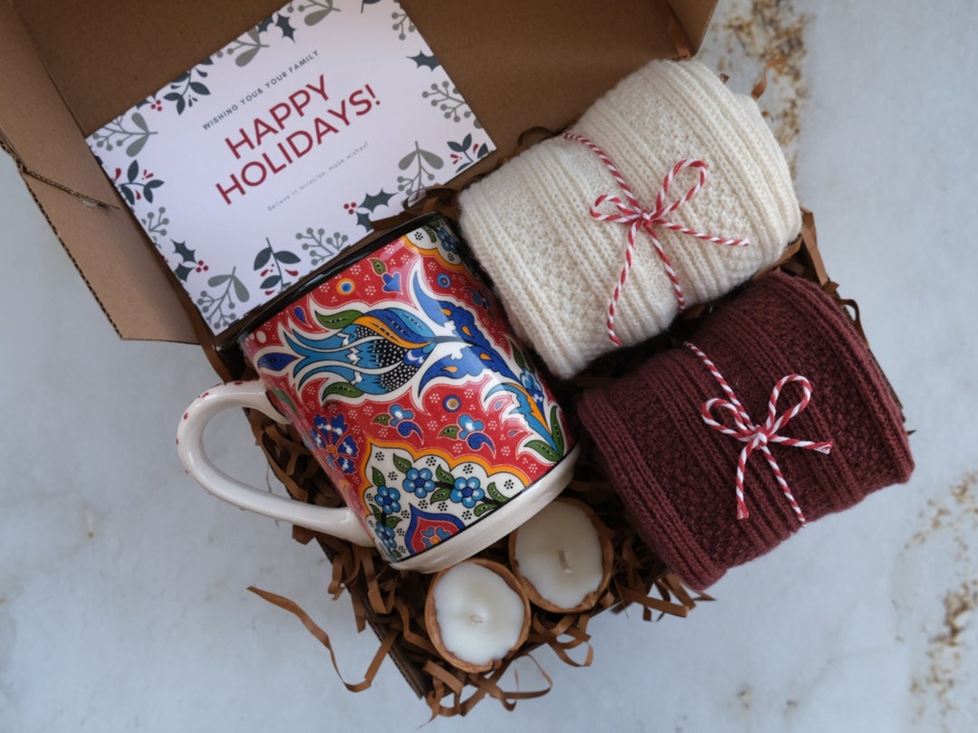 Cozy Winter Gift Box, Secret Santa Gift Box, Christmas Gift Idea, Warm ...