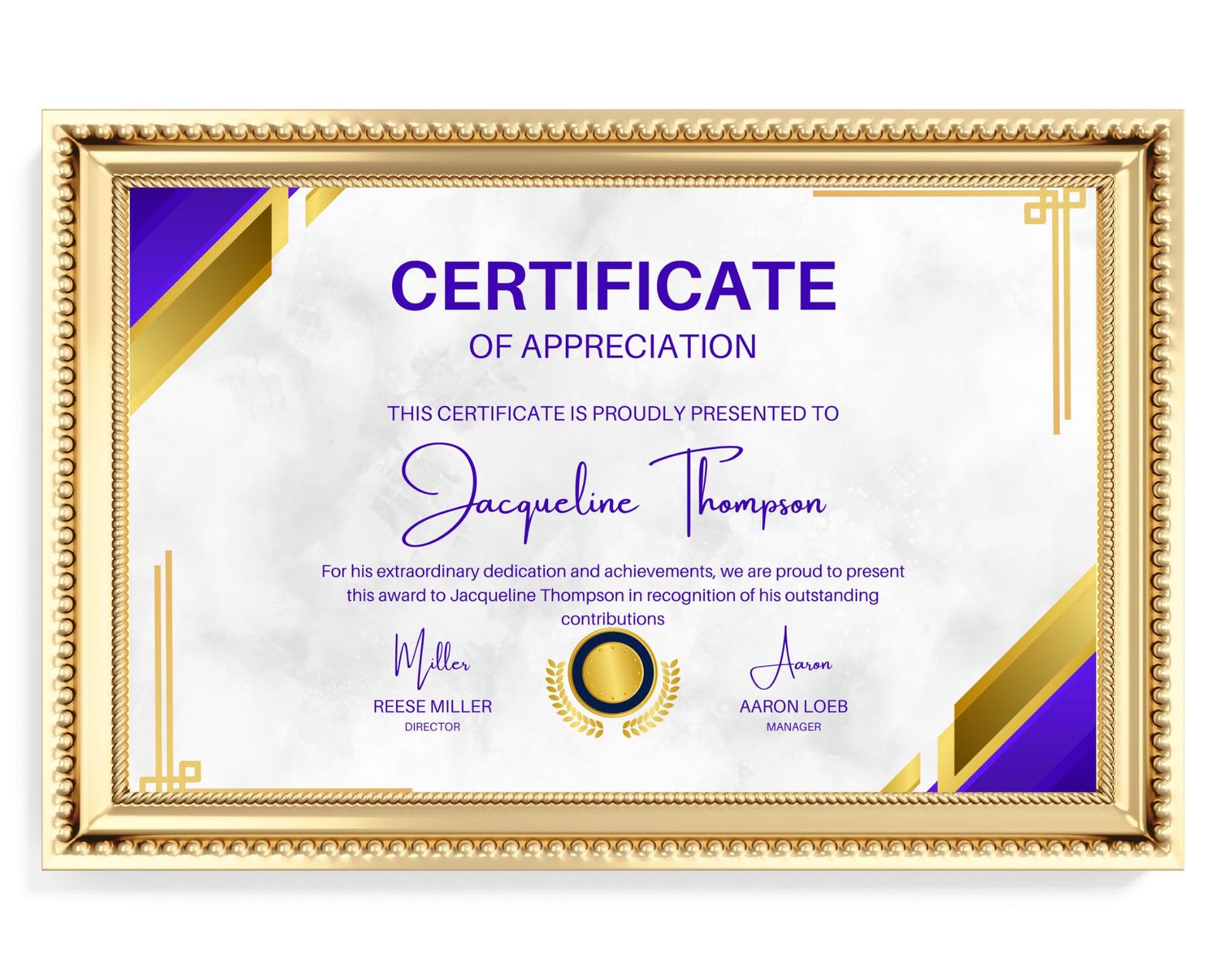 Editable Certificate of Appreciation Template, Award Recognition, DIY ...