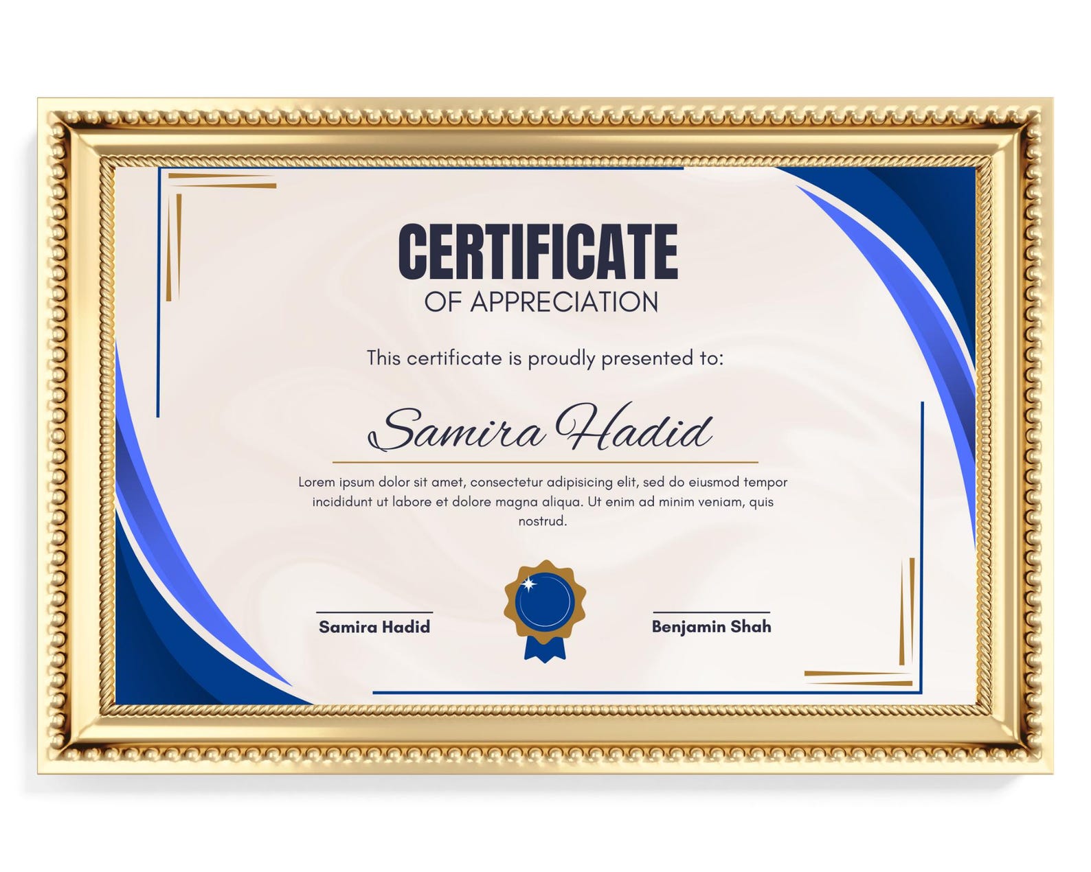 Editable Certificate of Appreciation Template, Award Recognition, DIY ...