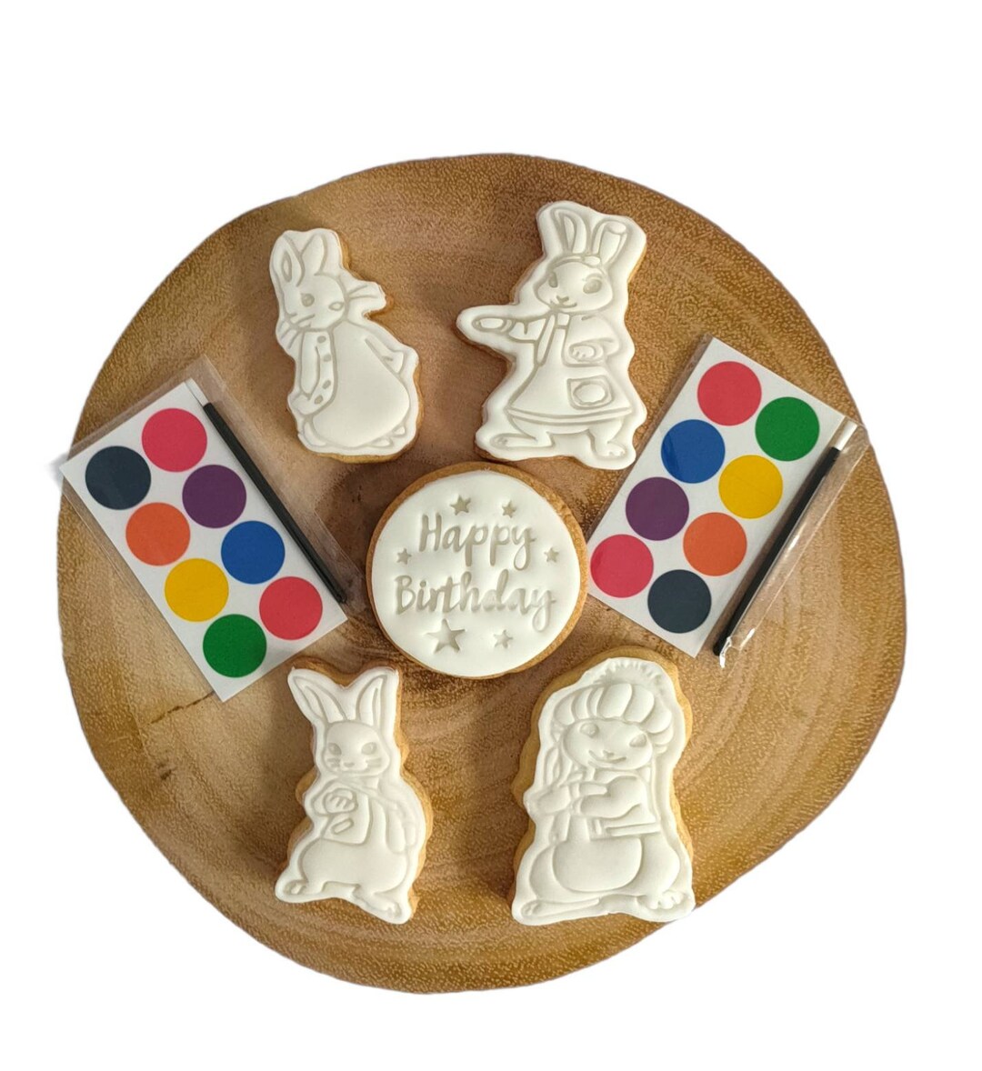 P. Rabbit Themed Paint Your Own Cookie Kit/birthday Kit/party Favours ...